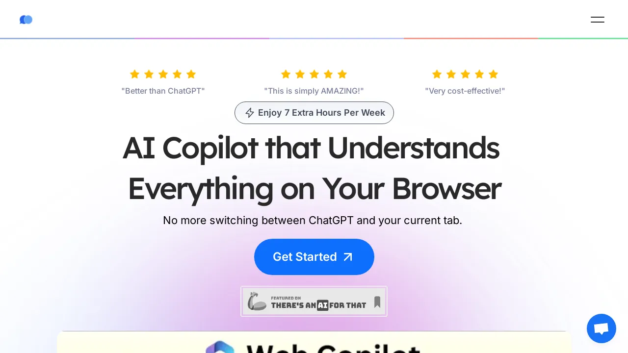 Web Copilot by ChatPlayground - BestofAI